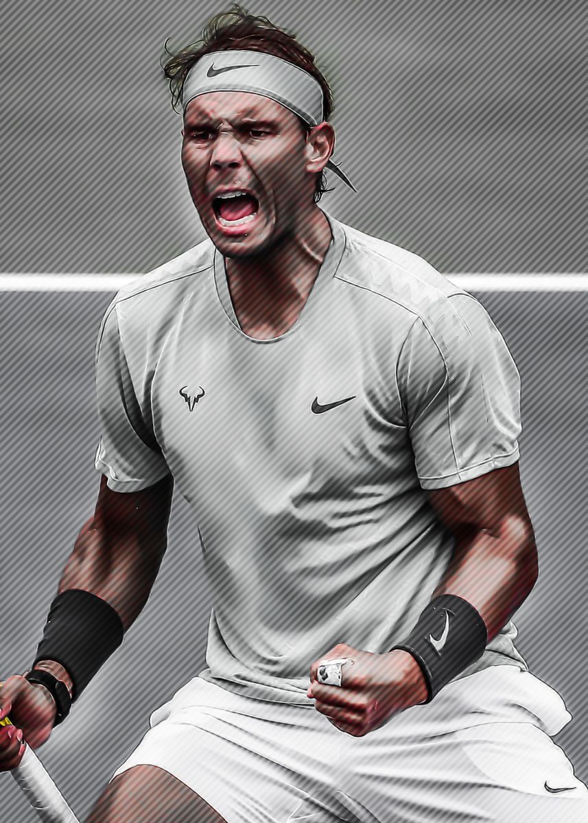 'Rafael Nadal' Poster, picture, metal print, paint by DUKE STUDIO ...