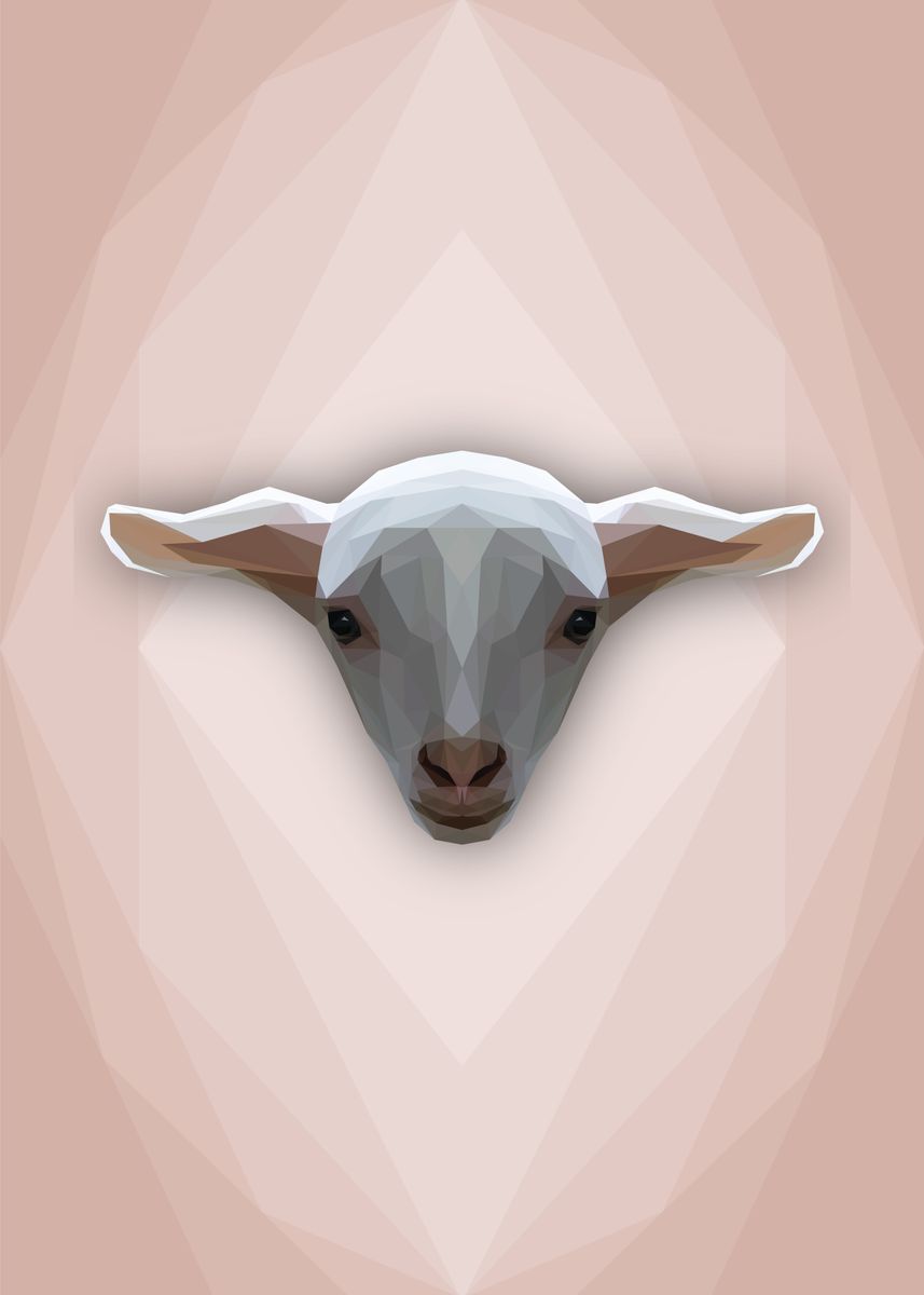 'Grumpy Goat' Poster, picture, metal print, paint by Erin Campbell ...