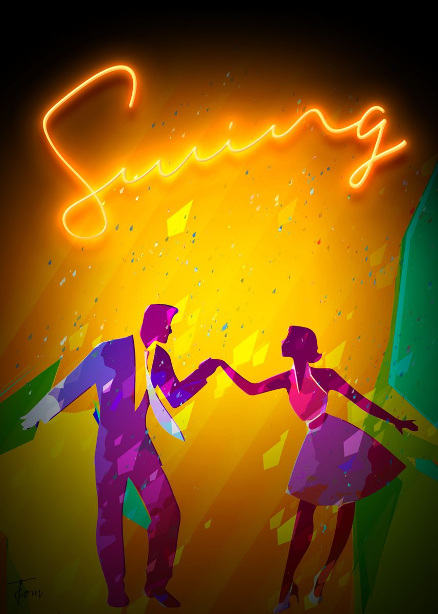 'Swing' Poster, picture, metal print, paint by Petra Rommelfanger ...