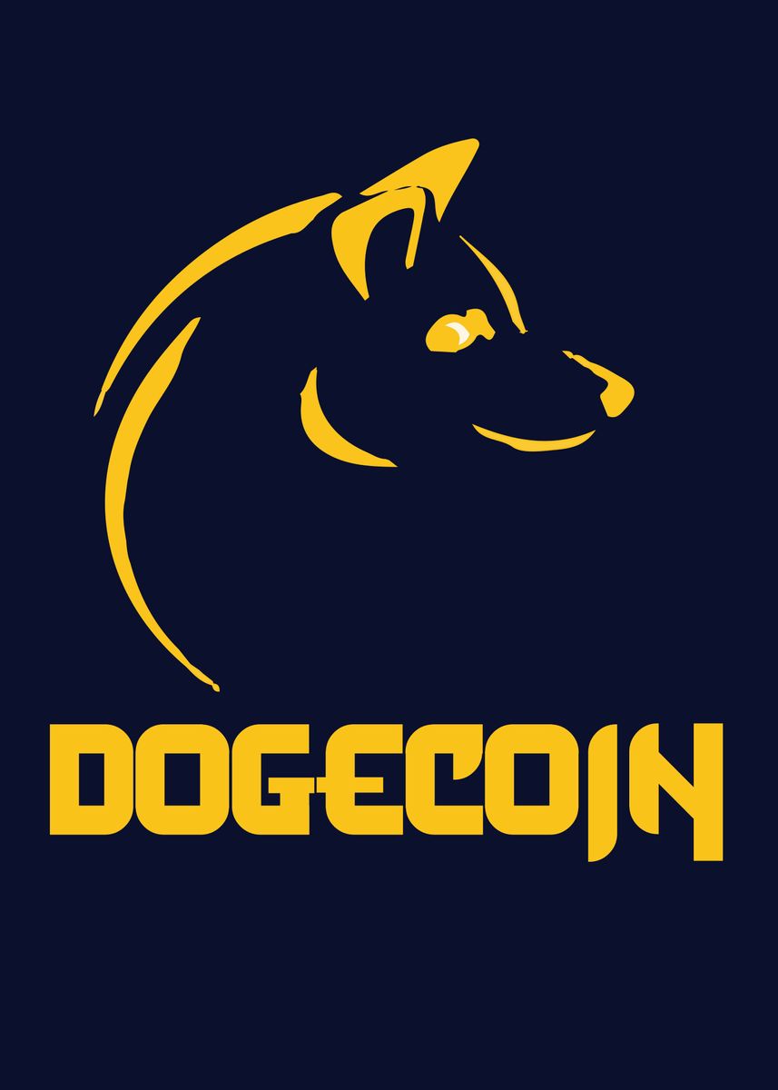 'YELLOW DOGE LOGOS' Poster by Oizy Production | Displate