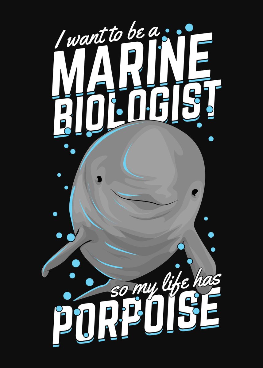 'Marine Biology Design' Poster, picture, metal print, paint by Marcel ...