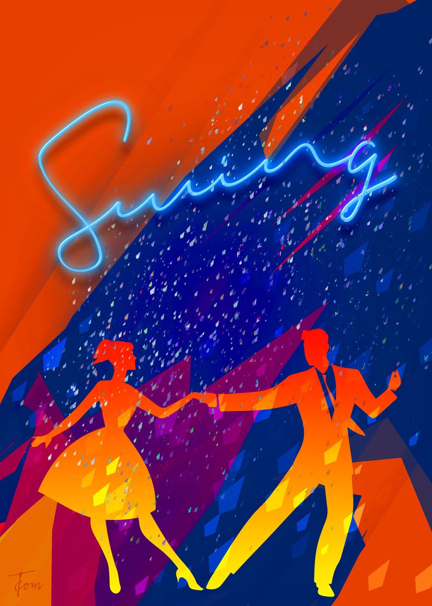 'Swing' Poster, picture, metal print, paint by Petra Rommelfanger ...