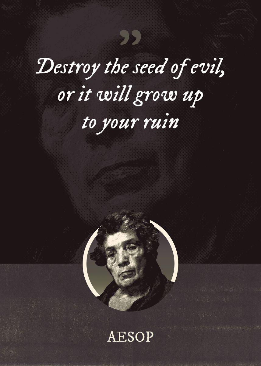 'Destroy the seed of evil ' Poster, picture, metal print, paint by ...