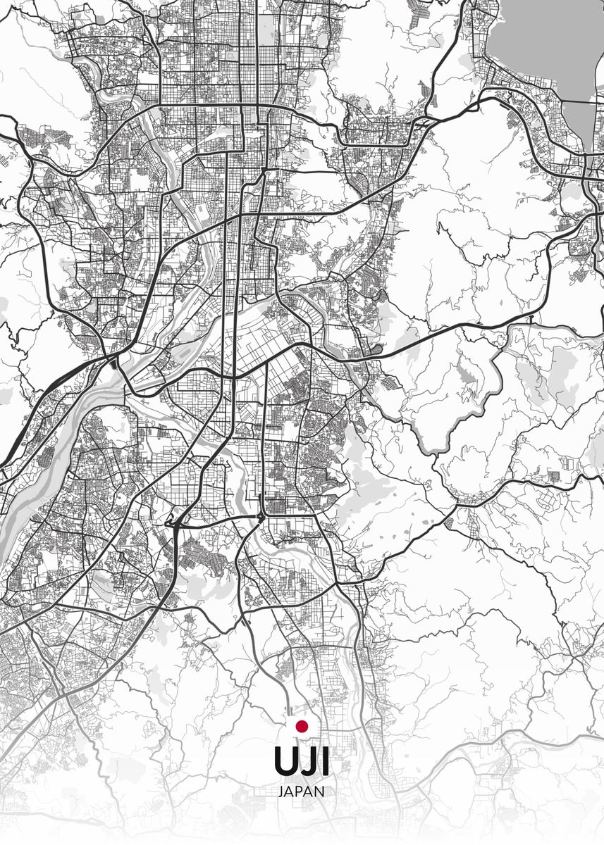 'Uji JP' Poster, picture, metal print, paint by IMR Designs | Displate