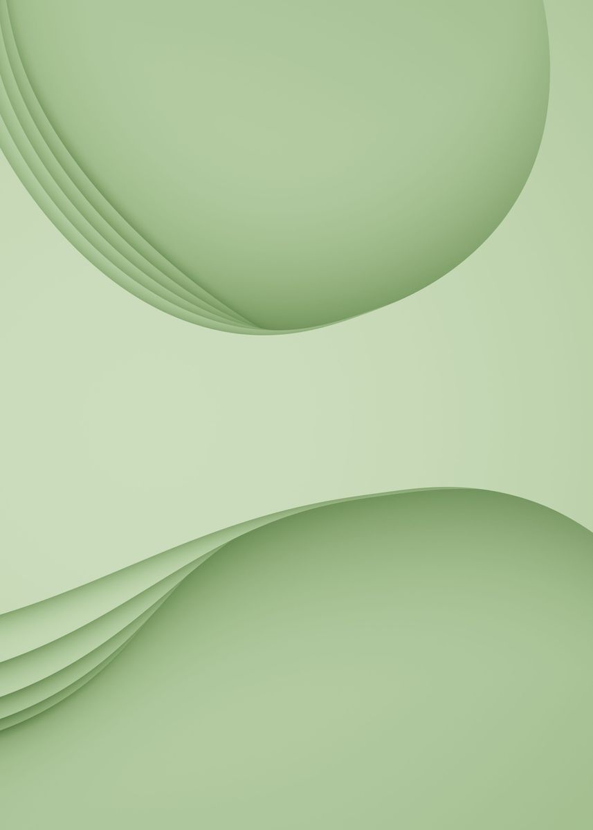 'Green Lines 10' Poster by Bertil Hansen | Displate