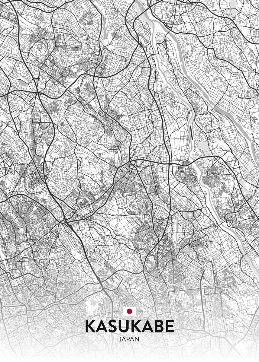 'Kasukabe JP' Poster, picture, metal print, paint by IMR Designs | Displate