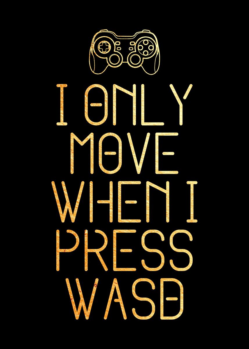 'Golden Gamer' Poster, picture, metal print, paint by Alia James | Displate