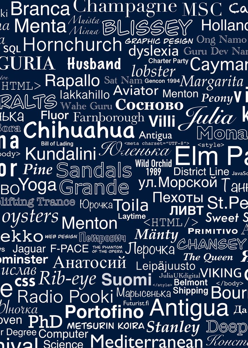 'Just words' Poster by Julia Rudens | Displate