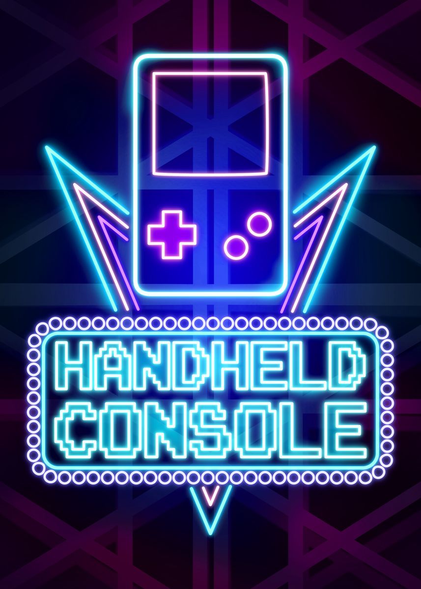 'Handheld Console Poster' Poster, picture, metal print, paint by vector ...