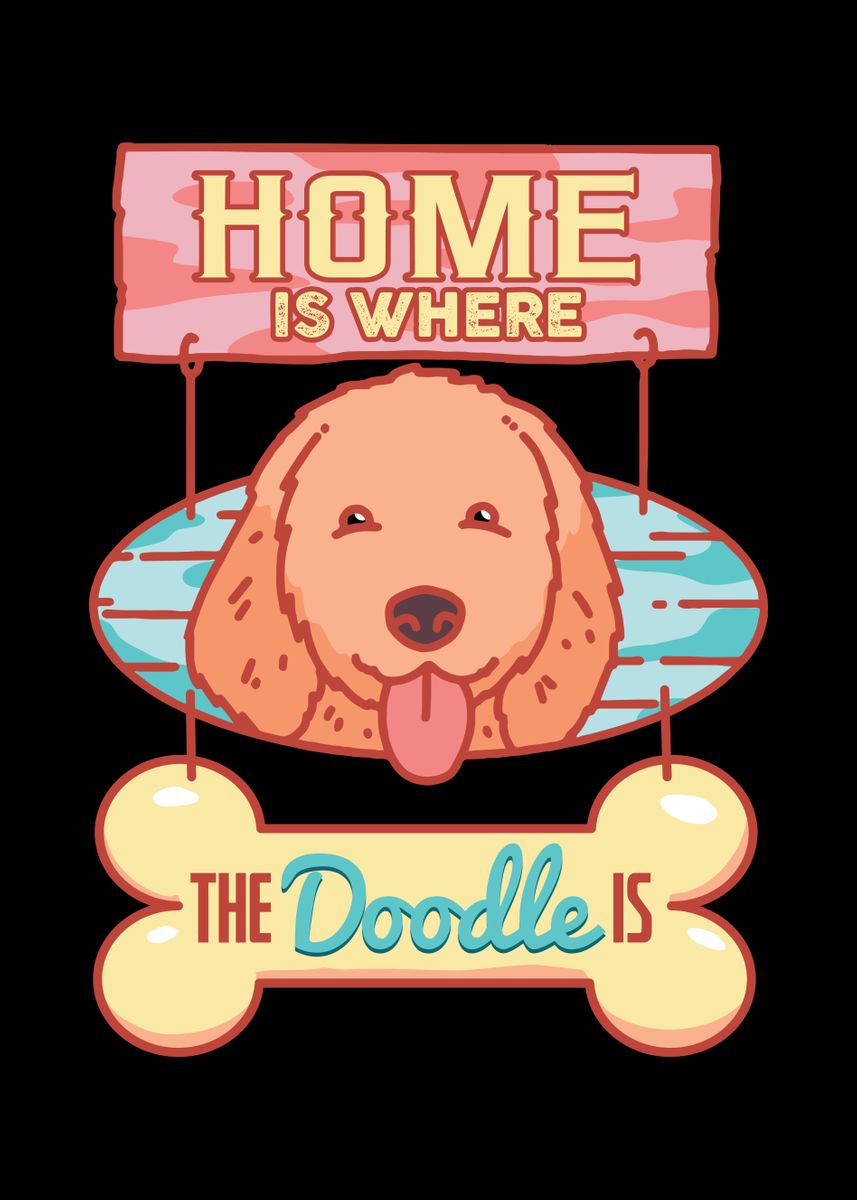 'Goldendoodle Dog' Poster, picture, metal print, paint by Shiva121 ...