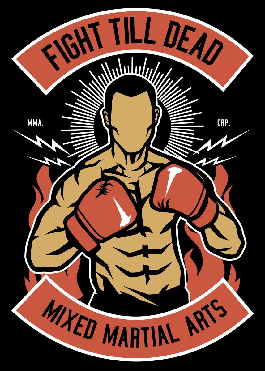 'Mixed Martial Arts MMA' Poster, picture, metal print, paint by Tim ...