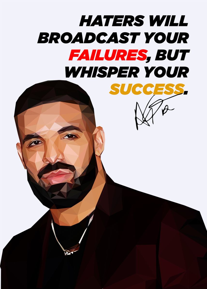 'drake' Poster by Lowpoly Posters | Displate