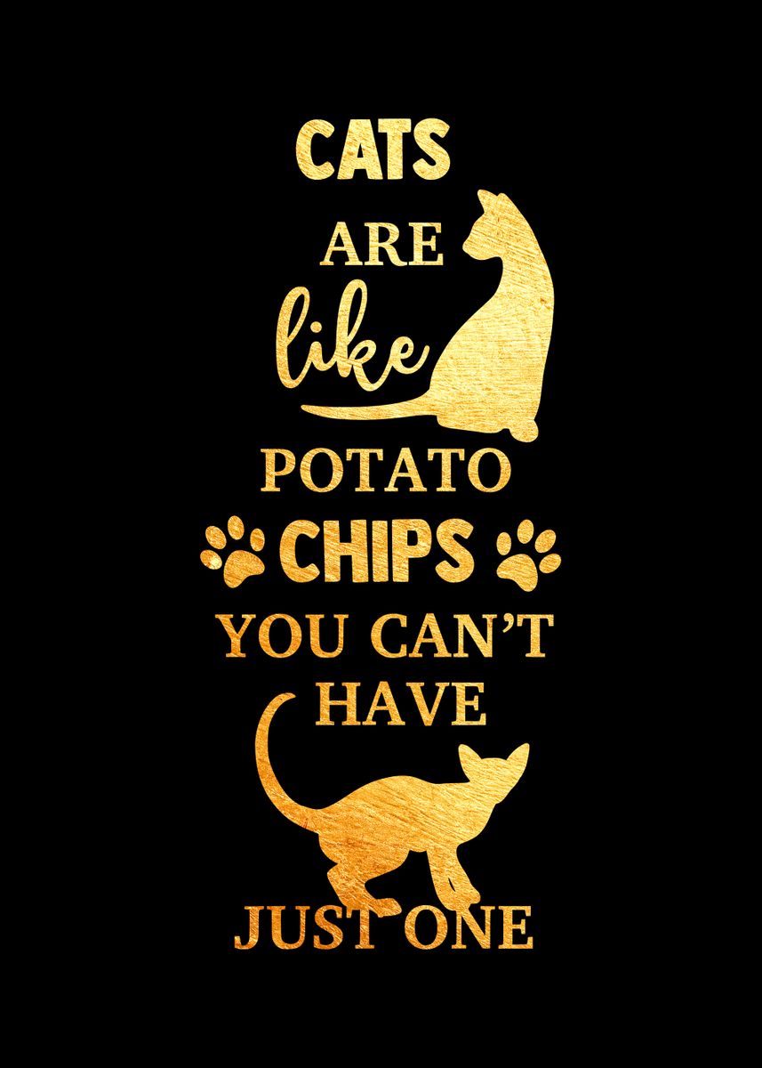 'Cat' Poster, picture, metal print, paint by Reaper Art | Displate