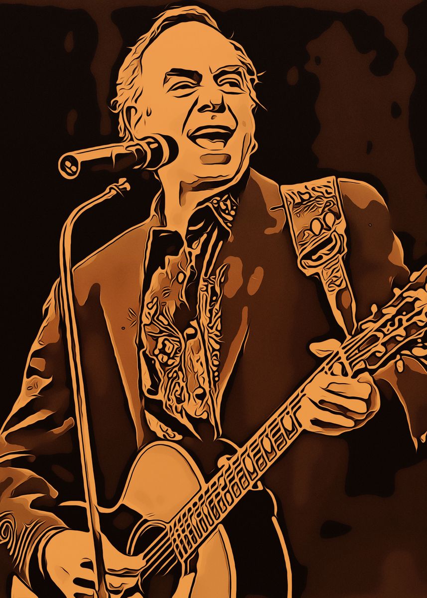 'Vintage Neil Diamond' Poster, picture, metal print, paint by Ainiez ...