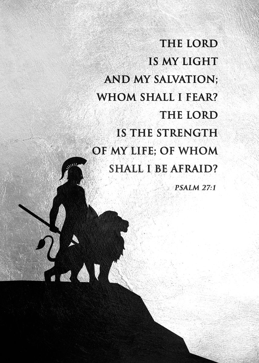 'Psalm 27 1' Poster, picture, metal print, paint by ABConcepts | Displate