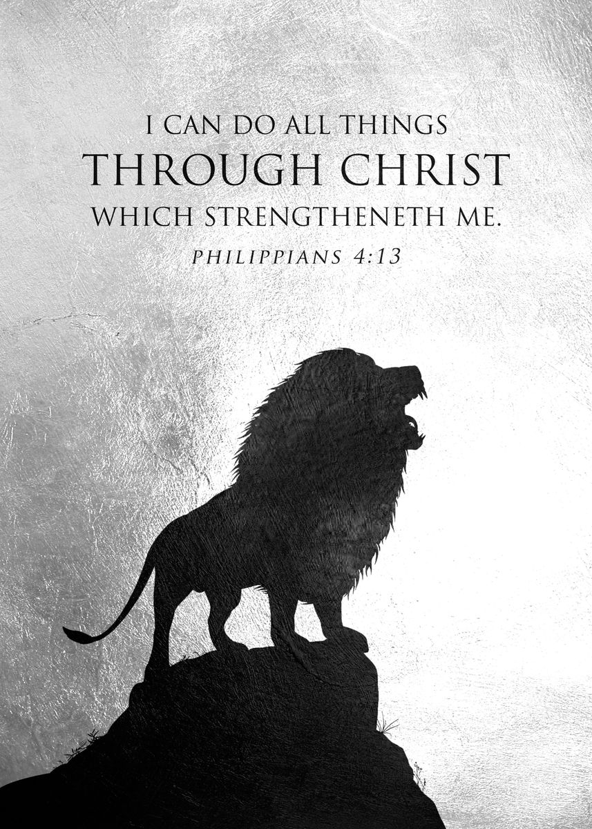 'Philippians 4 13' Poster, picture, metal print, paint by ABConcepts ...