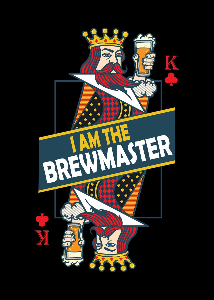 'Brewmaster Funny Gift For' Poster by PlateMadeStuff | Displate