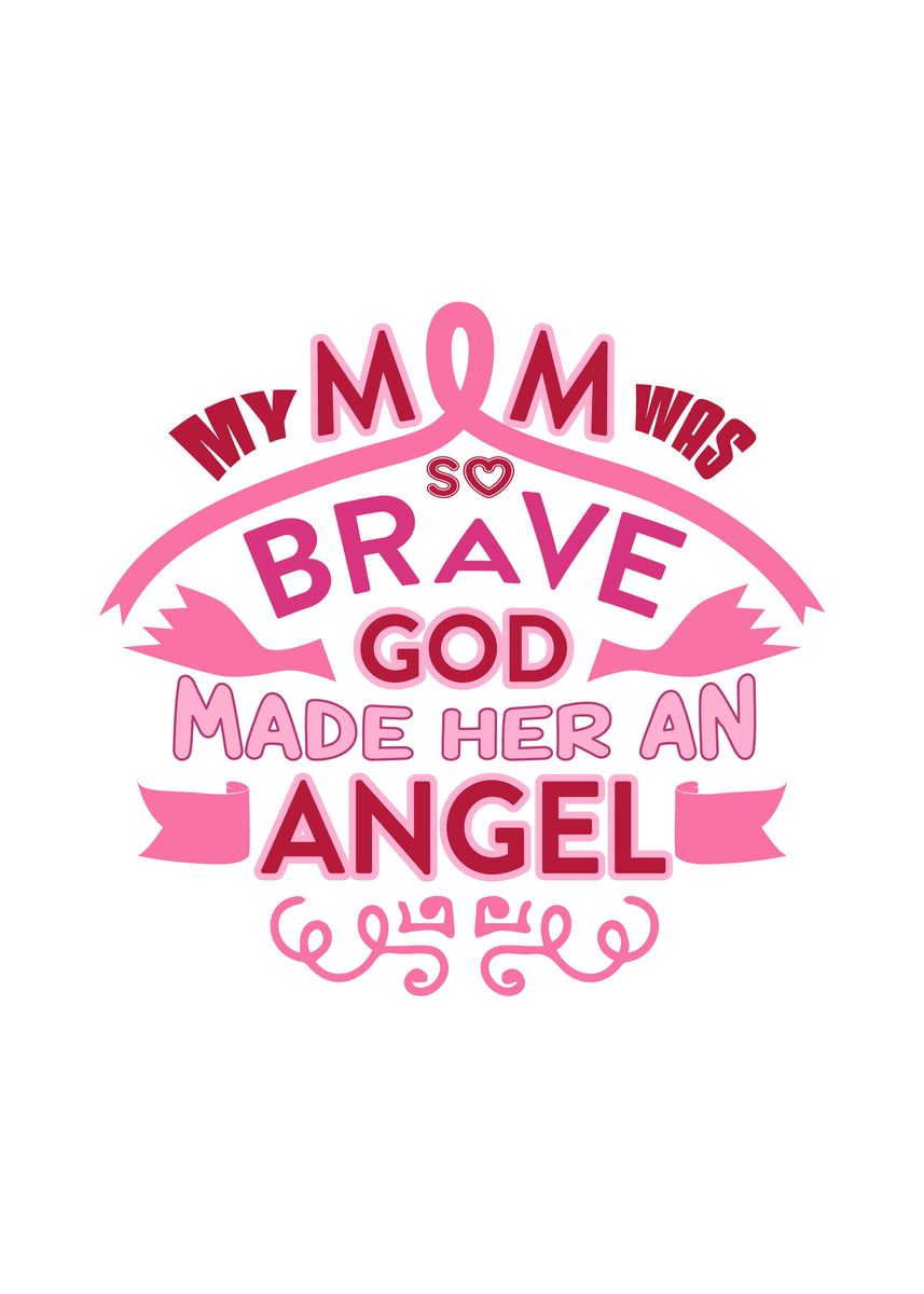 'Brave Cancer' Poster, picture, metal print, paint by Beone Digital ...