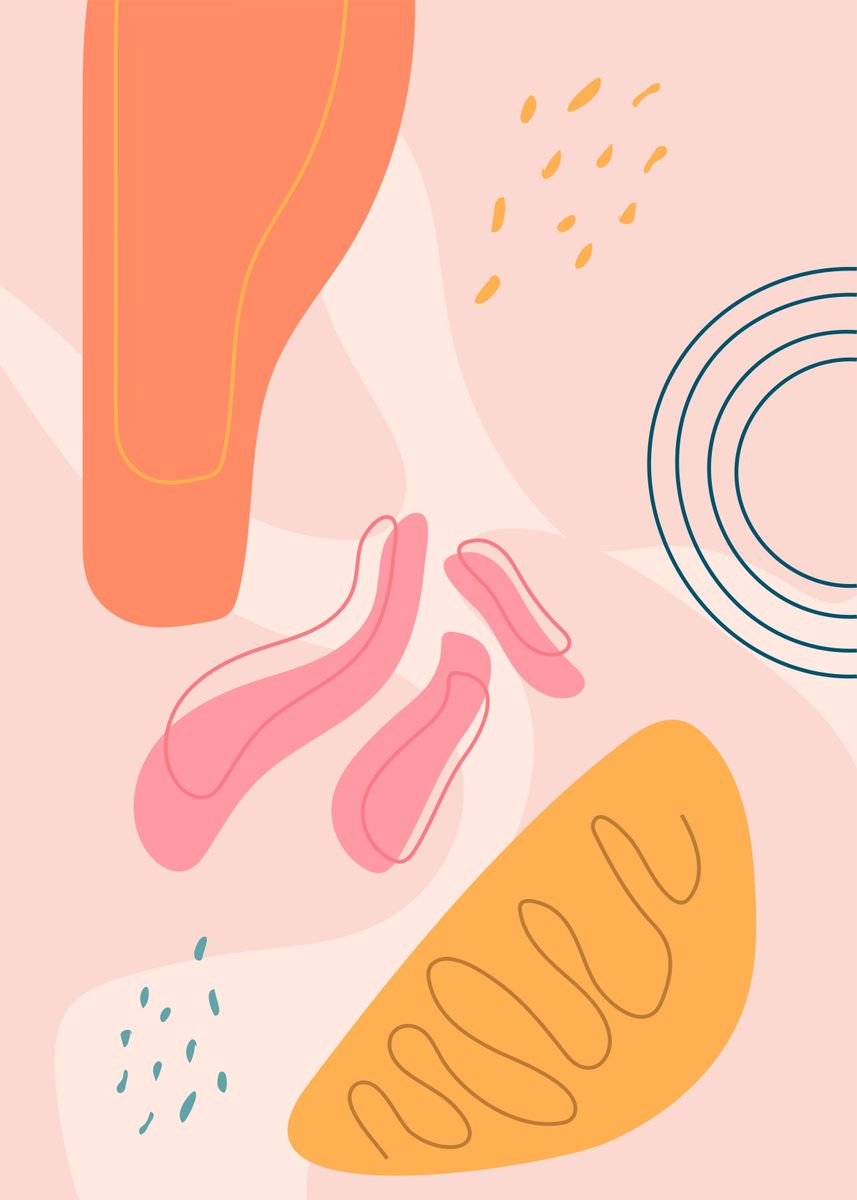 'Colorful Modern Art' Poster by Human Shadow | Displate