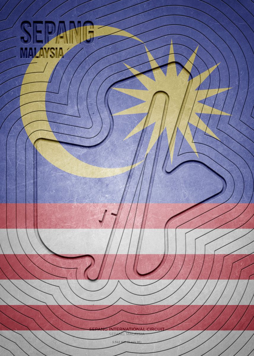 'GP Malaysia Sepang' Poster, picture, metal print, paint by MauriTz ...