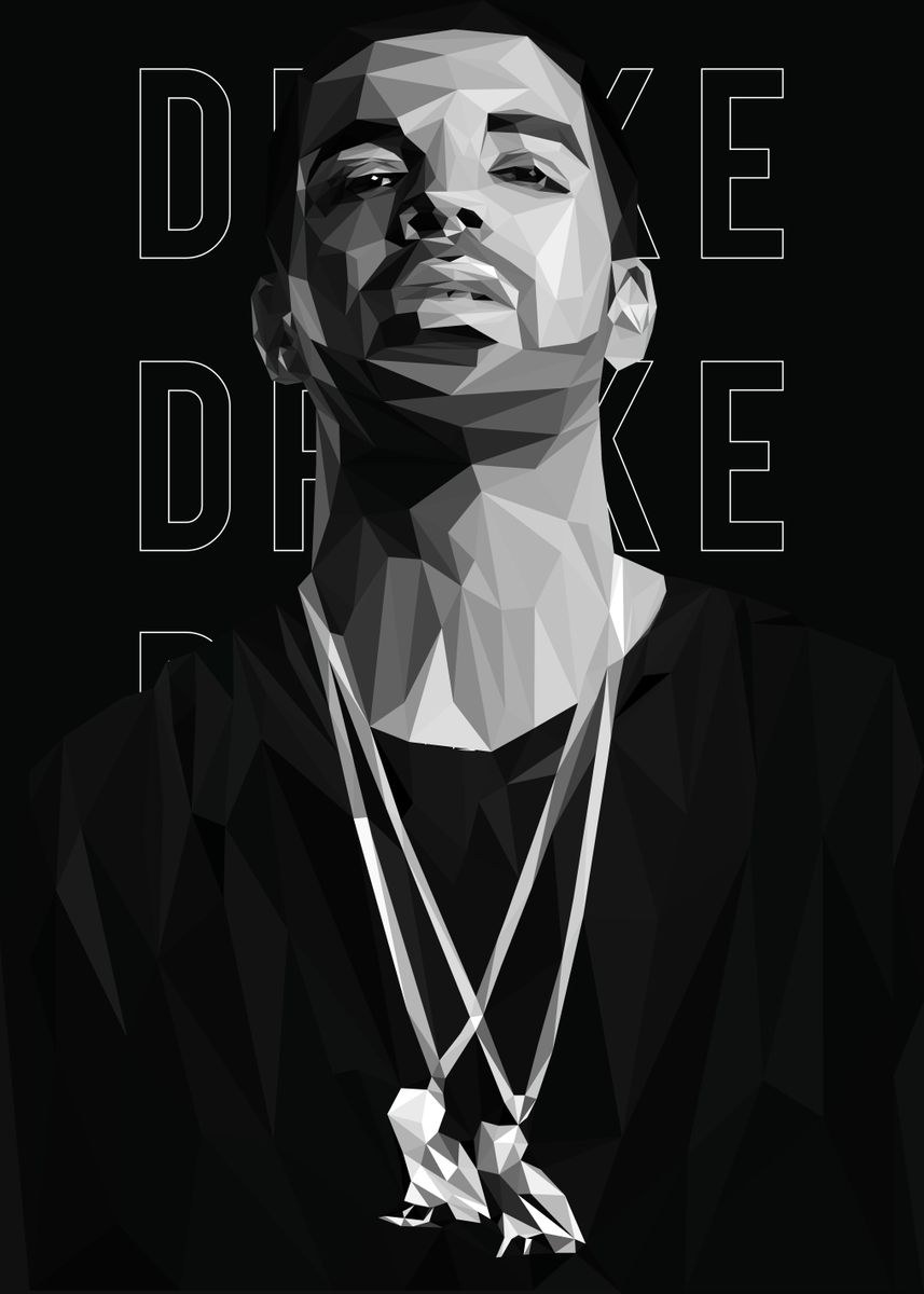 'DRAKE' Poster, picture, metal print, paint by BEST POSTER | Displate