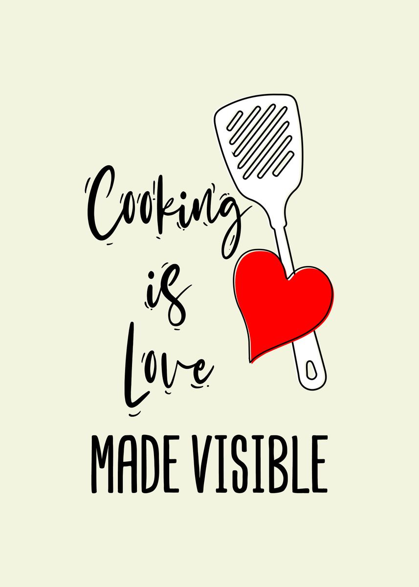 'Kitchen Funny Wall Decor' Poster, picture, metal print, paint by ...