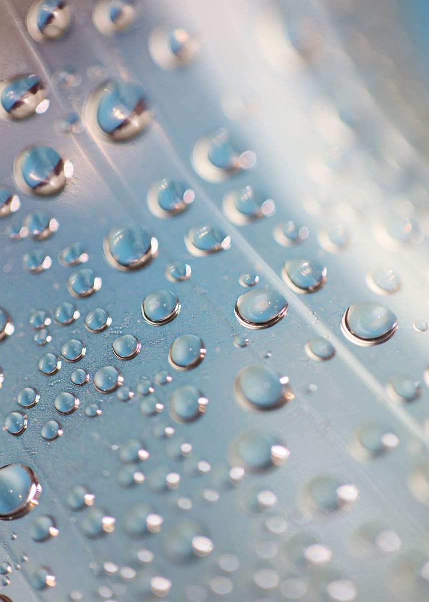 'Water droplets close up' Poster by BakalaeroZz Photography | Displate