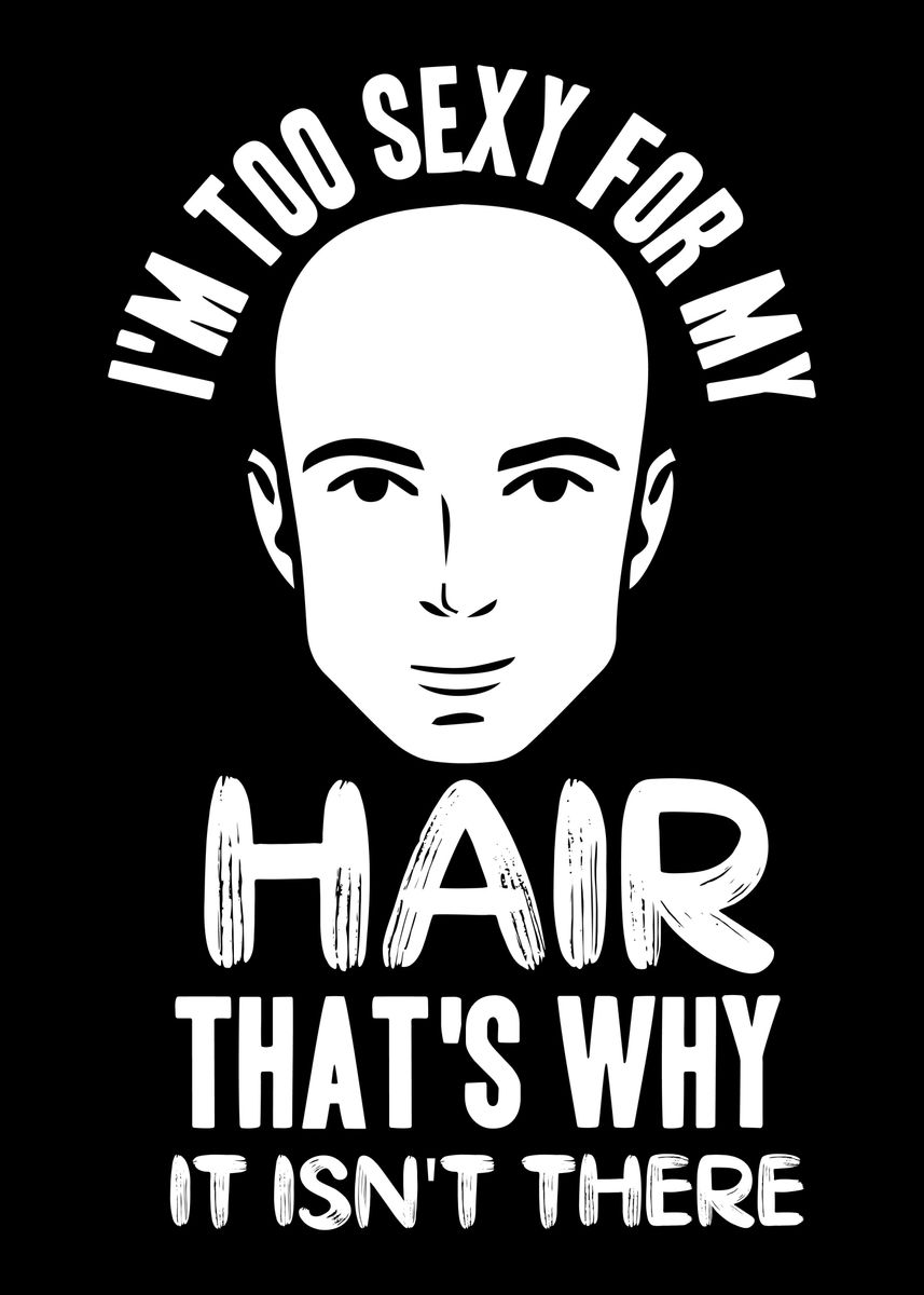 'Bald Skinhead Hairless' Poster, picture, metal print, paint by ...