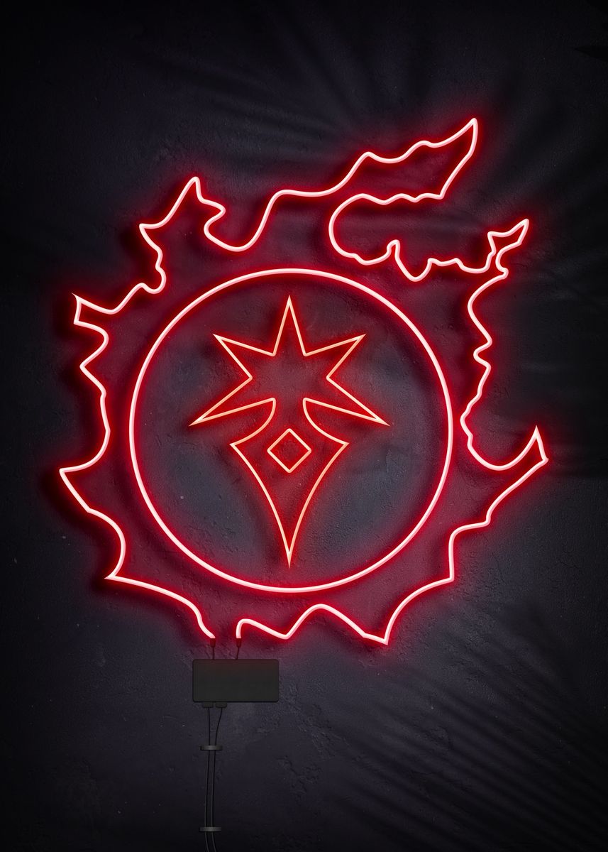 'Final Fantasy XIV DRK Neon' Poster, picture, metal print, paint by Ze ...