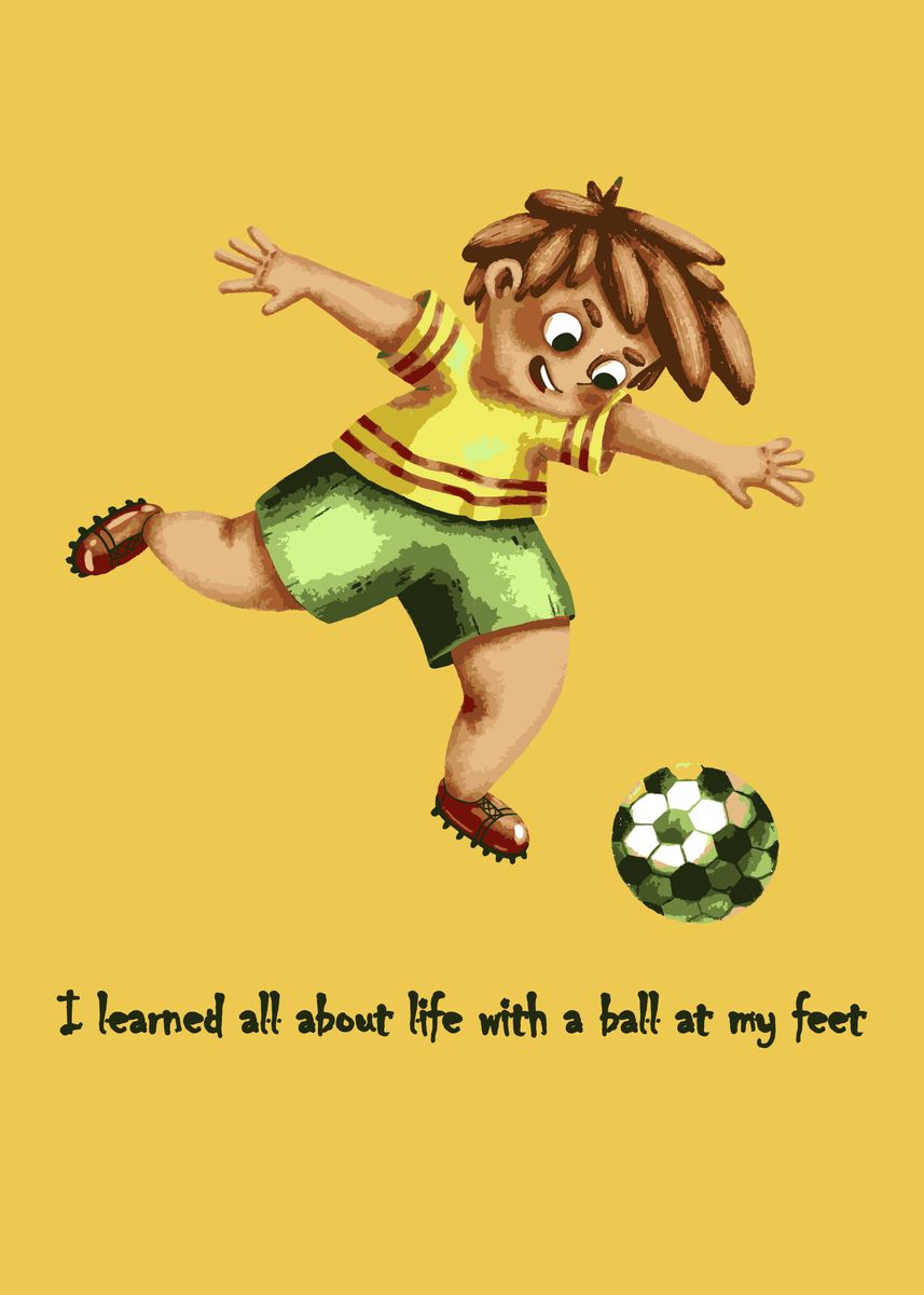 'Allusions in Football' Poster, picture, metal print, paint by Oizy ...