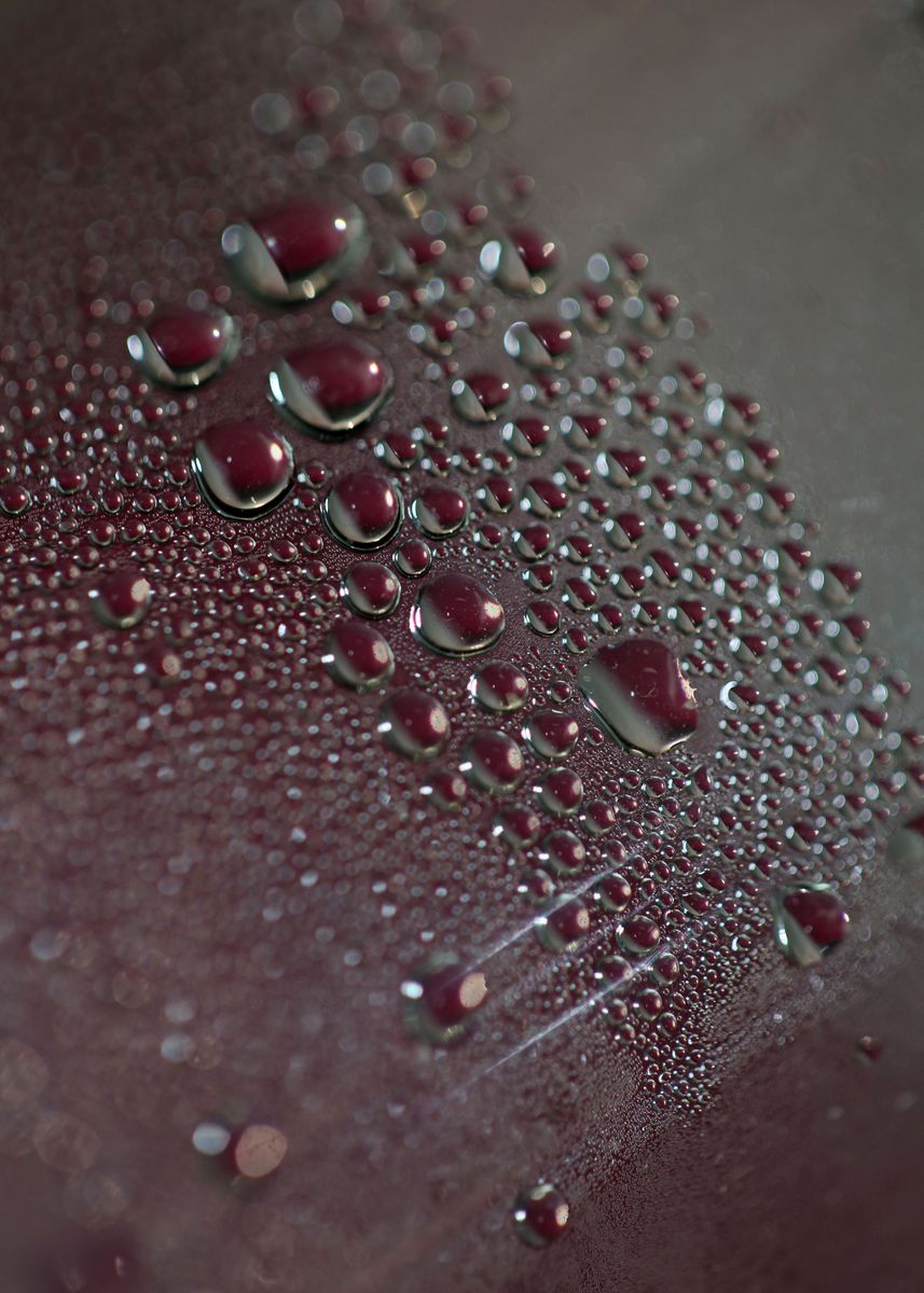 'Water droplets close up' Poster by BakalaeroZz Photography | Displate