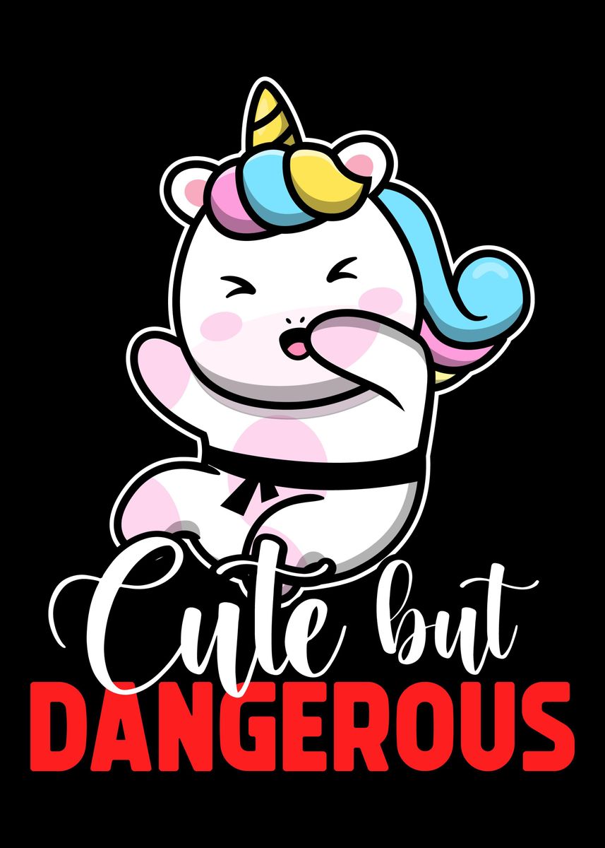 'Cute but dangerous gift' Poster by Stefanie Herrmann | Displate