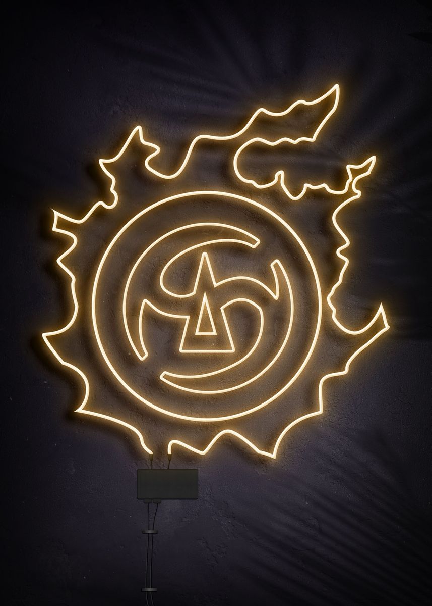 'Final Fantasy XIV SAM Neon' Poster, picture, metal print, paint by Ze ...