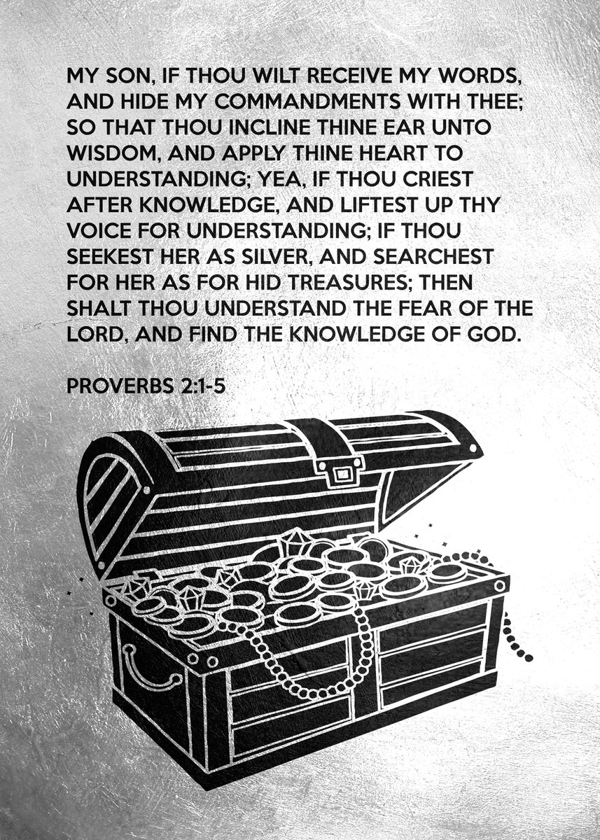 'Proverbs 2 1 to 5' Poster, picture, metal print, paint by ABConcepts ...