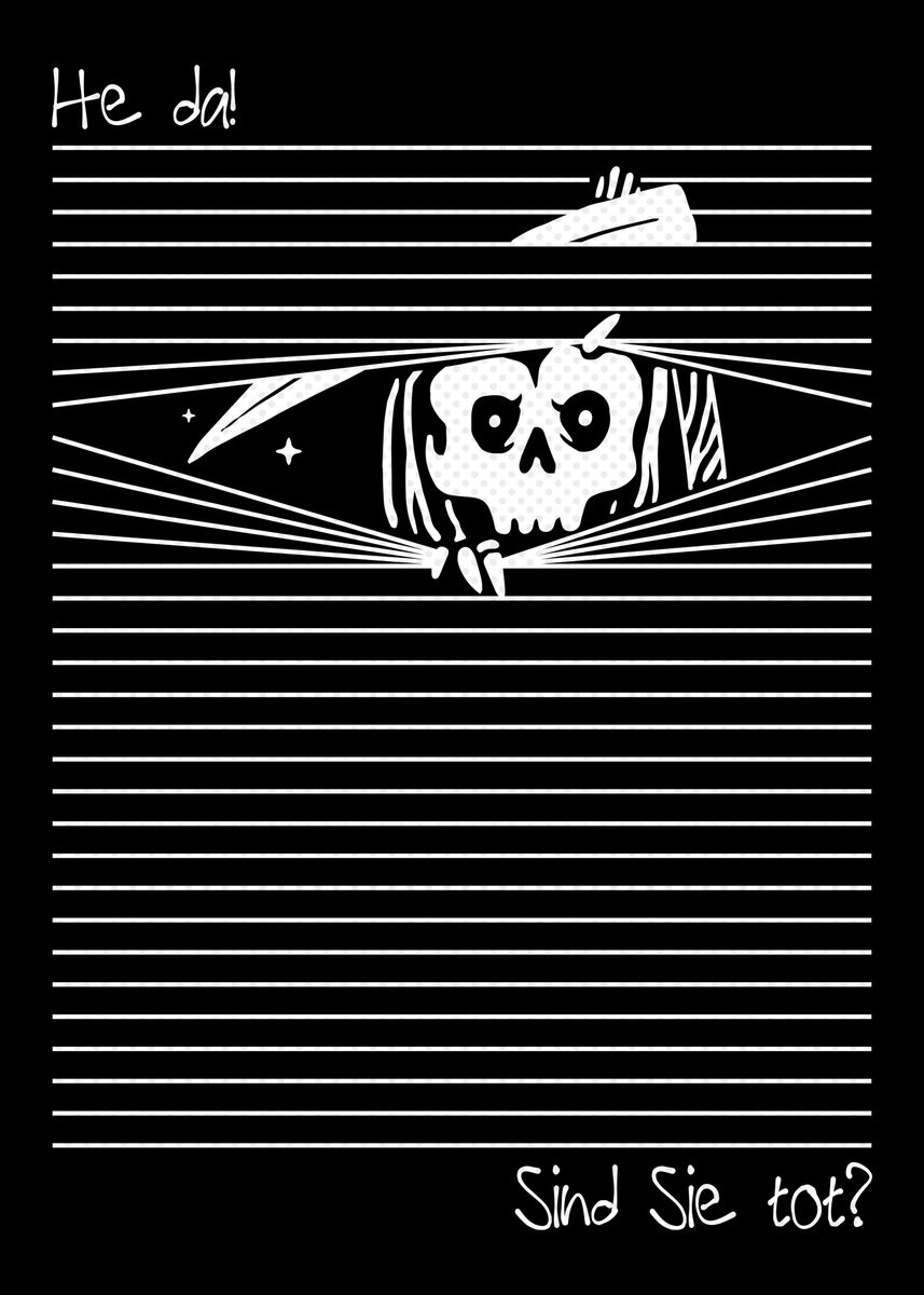 'Grimm Reaper Window' Poster, picture, metal print, paint by John ...