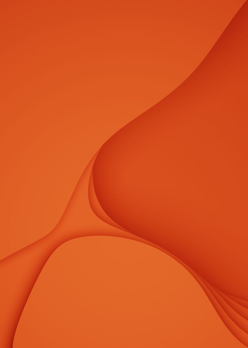 'Orange Lines 6' Poster by Bertil Hansen | Displate