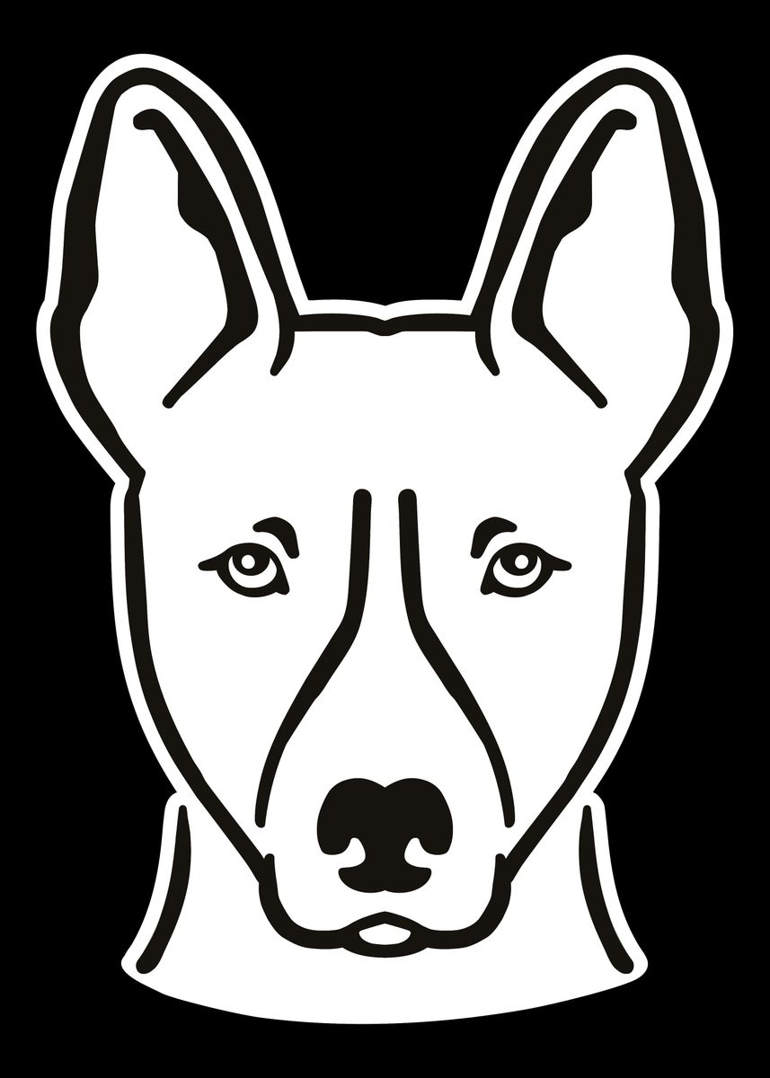 'Basenji' Poster, picture, metal print, paint by Designzz | Displate