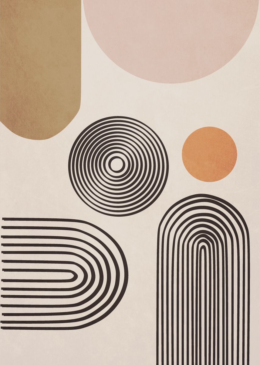 'Abstract shape rainbow ' Poster by Ricky Aditya | Displate