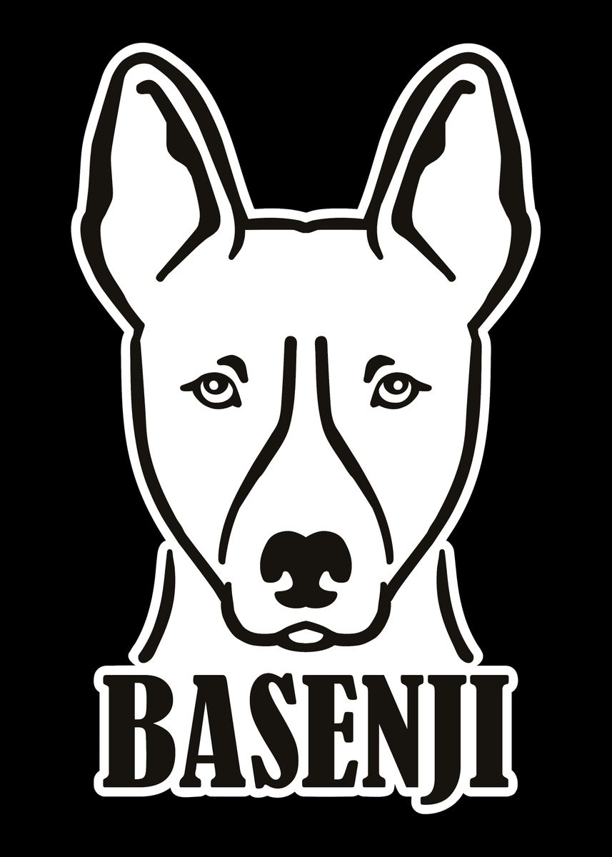 'Basenji' Poster, picture, metal print, paint by Designzz | Displate