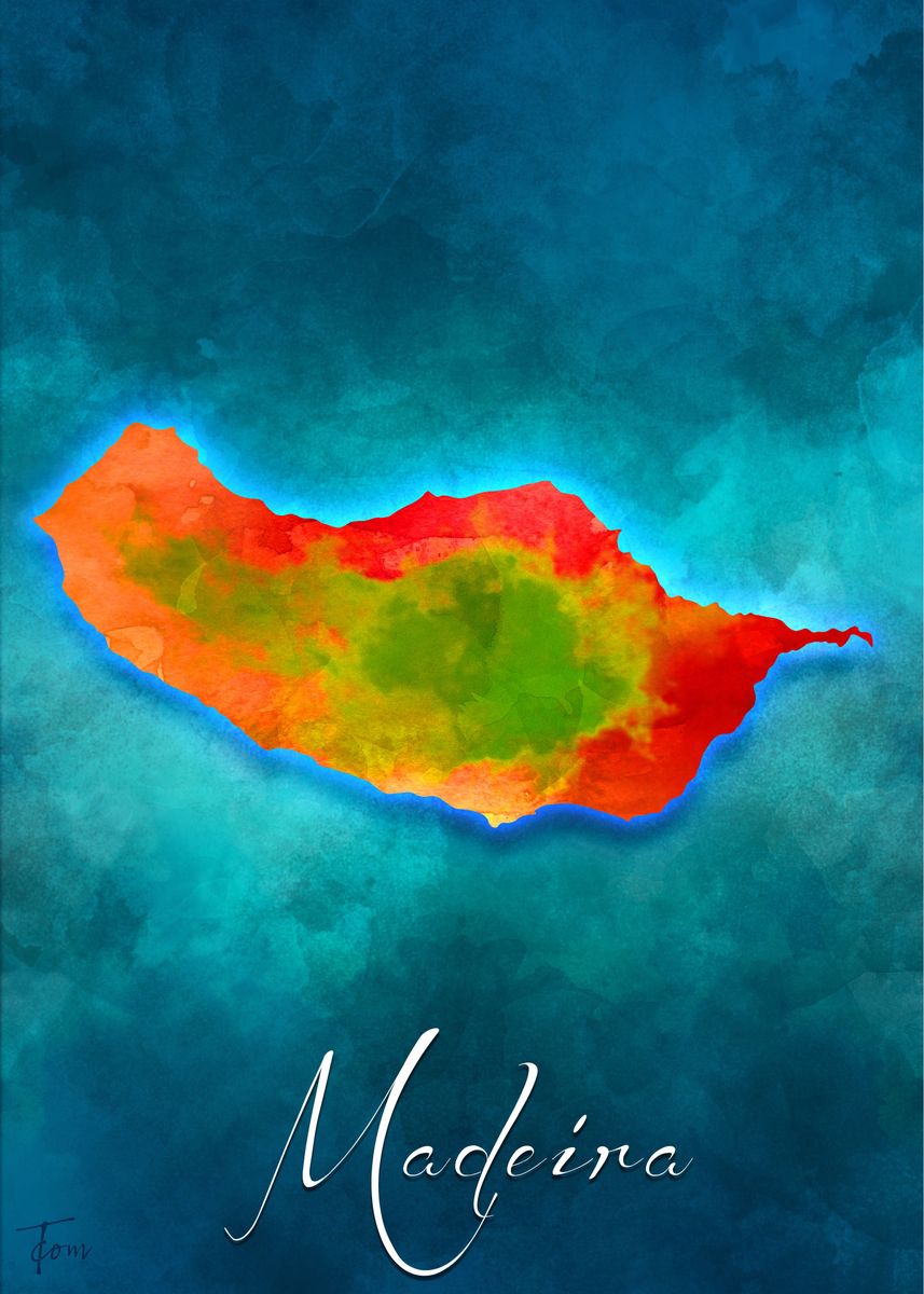 'Madeira' Poster, picture, metal print, paint by Petra Rommelfanger ...