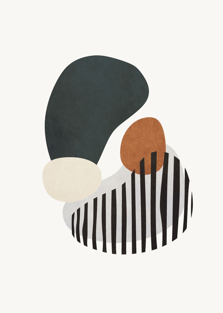 'Abstract shadow tone ' Poster, picture, metal print, paint by Ricky ...