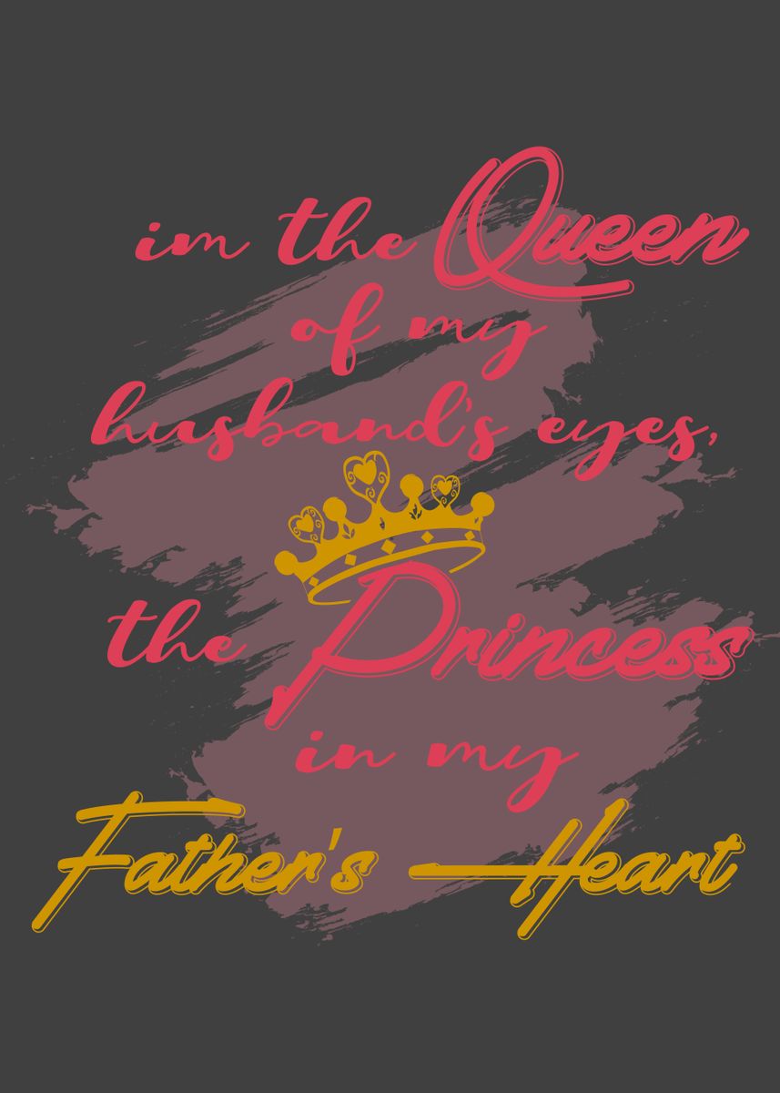 'The Princess in my' Poster, picture, metal print, paint by BeMi | Displate