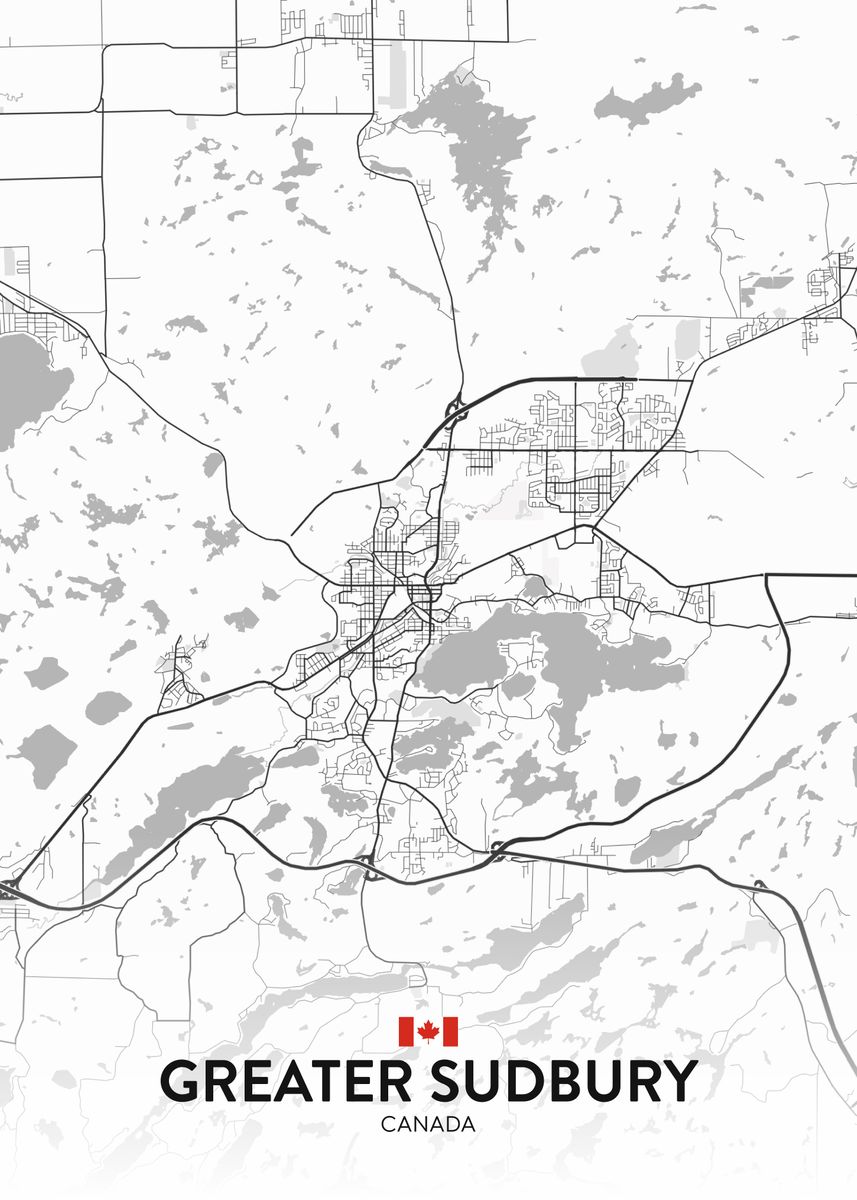 'Greater Sudbury CA' Poster by IMR Designs | Displate