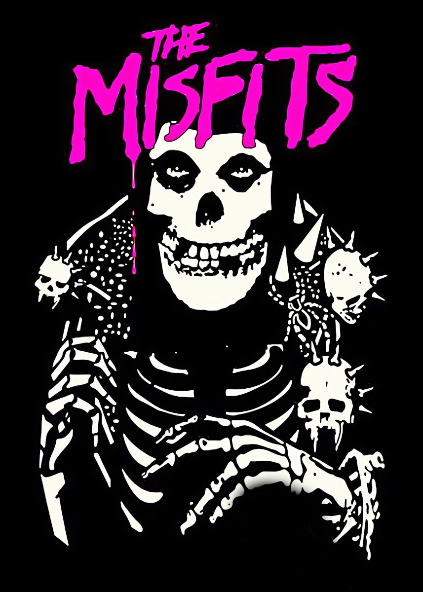 'Misfits Punk Rock Music' Poster, picture, metal print, paint by WEWILL ...