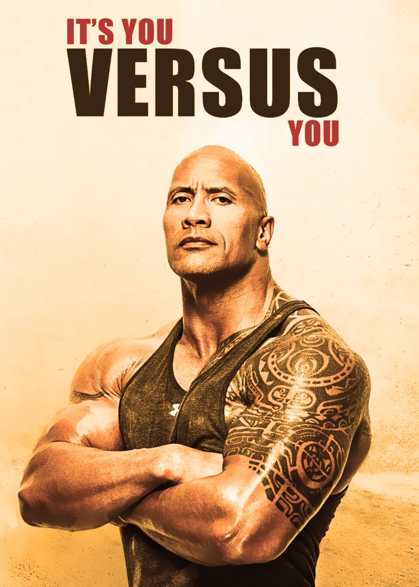 'the rock' Poster by Red Star | Displate