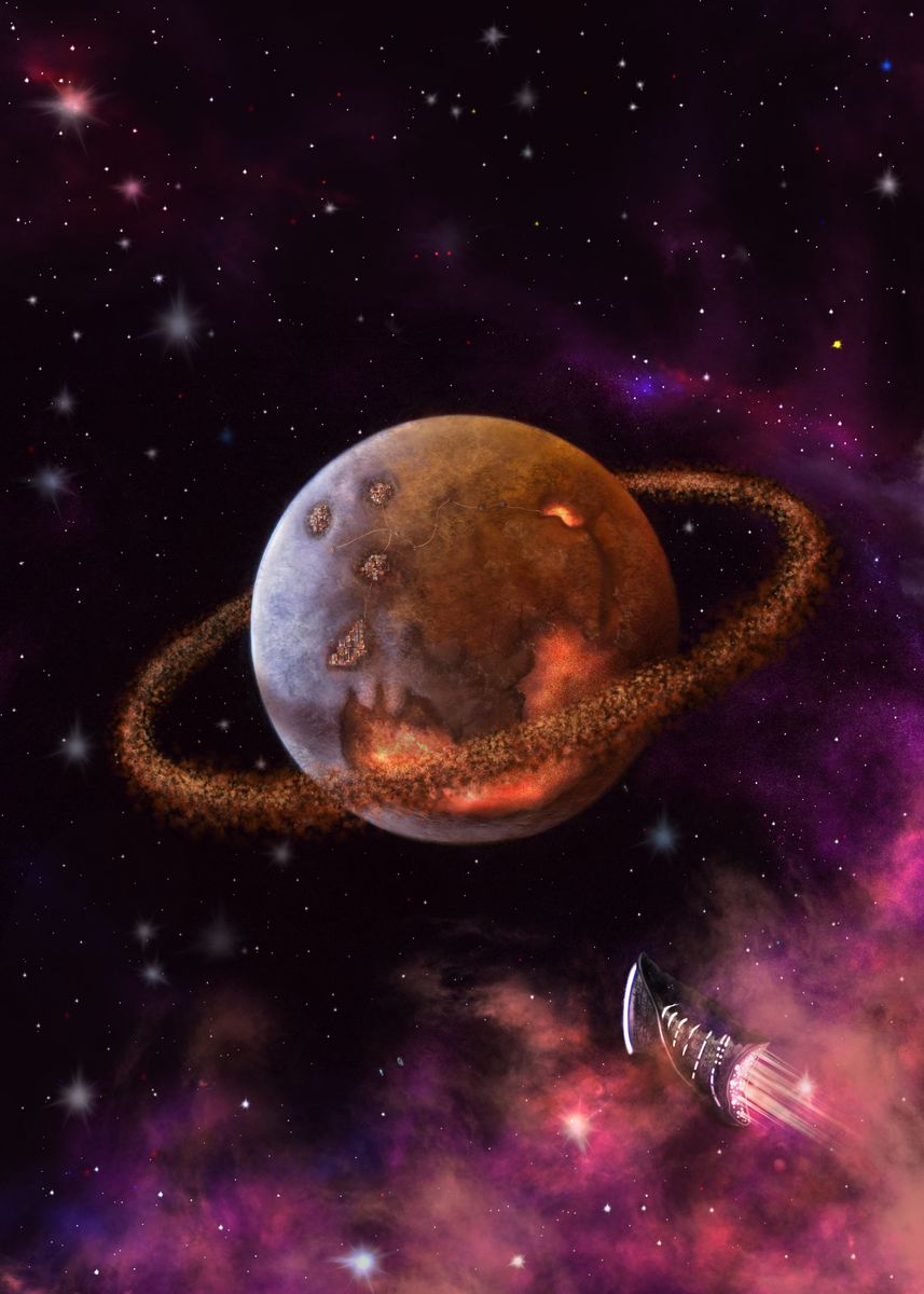 'Calida bienvenida al ocaso' Poster, picture, metal print, paint by ...