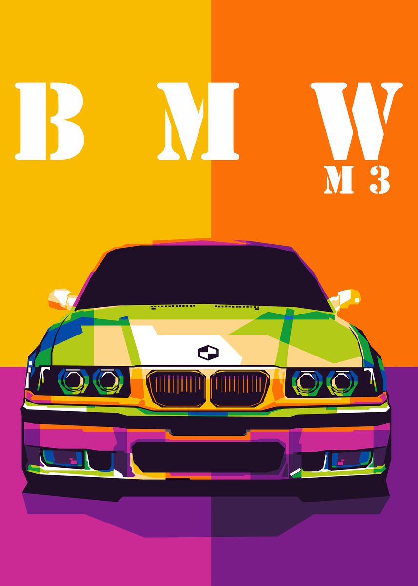 'BMW M3' Poster, picture, metal print, paint by adul std | Displate