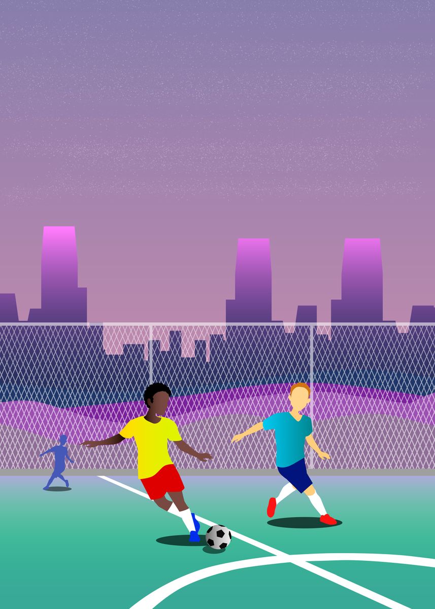 'football for everyone' Poster, picture, metal print, paint by alesha ...