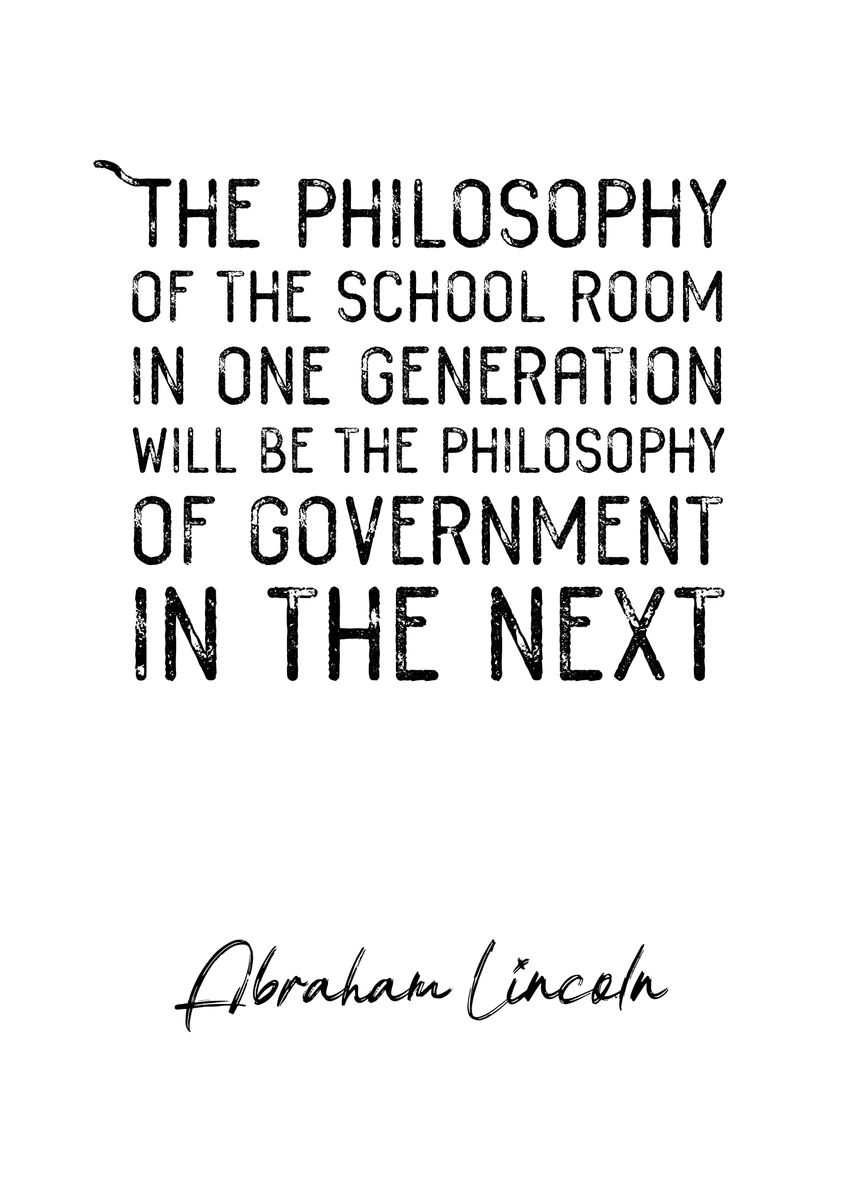 'Abraham Lincoln Quote 8' Poster, picture, metal print, paint by ...