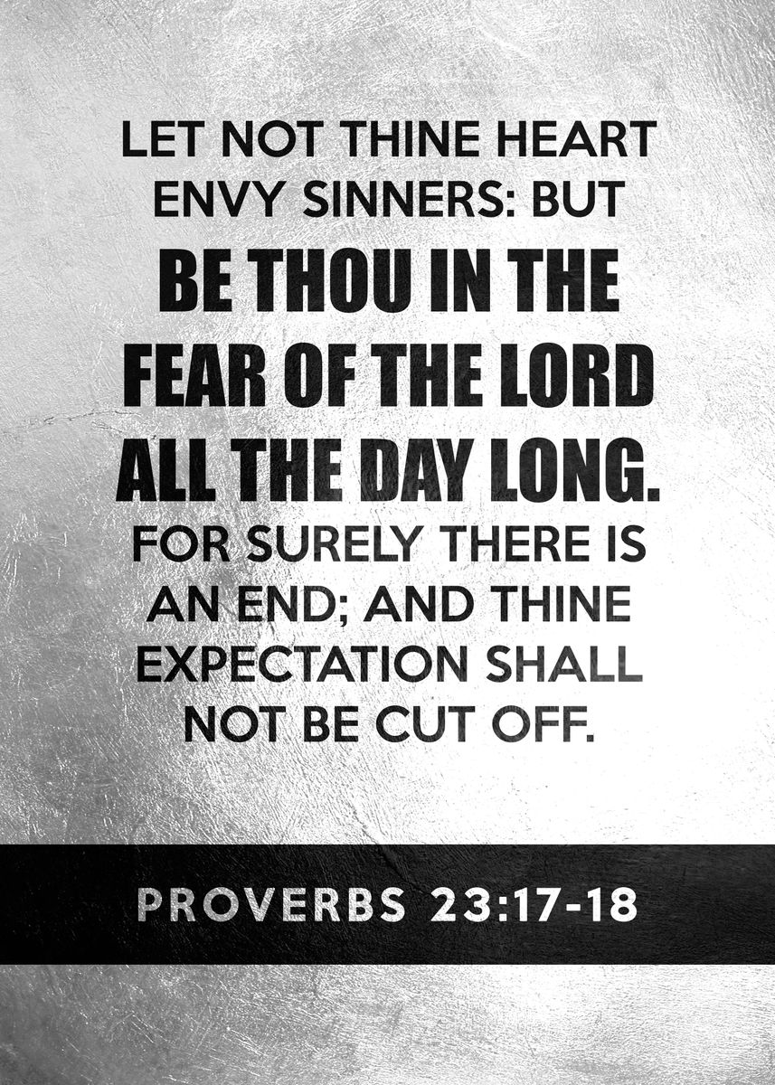 'Proverbs 23 17 to 18' Poster by ABConcepts | Displate